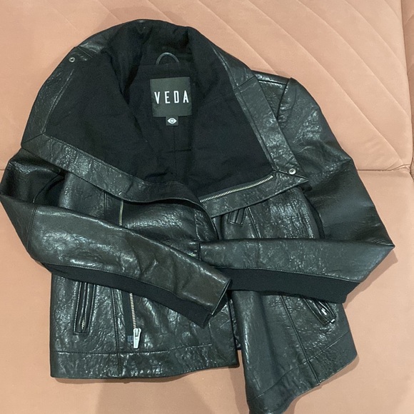 Veda | Jackets & Coats | New Veda Black Leather Jacket | Poshmark